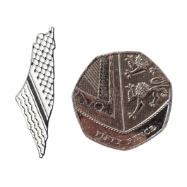 Large Keffiyeh Map Badge